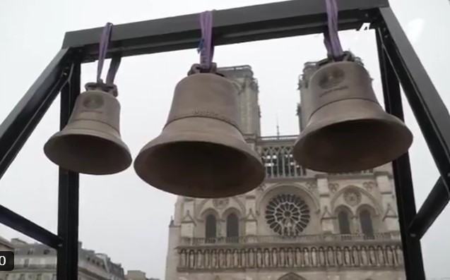 Clopotele de la Notre-Dame de Paris au bătut pentru prima dată de la ...