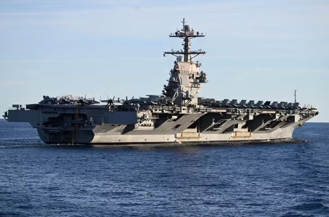 SUA trimit portavionul USS Gerald R. Ford în sprijinul unor operaţiuni ...