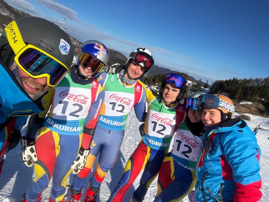 FOTE Bakuriani - Echipa României de schi alpin, locul 16 la slalom ...